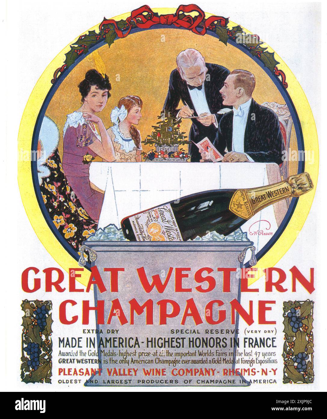 Champagne advertising posters hi-res stock photography and images - Alamy