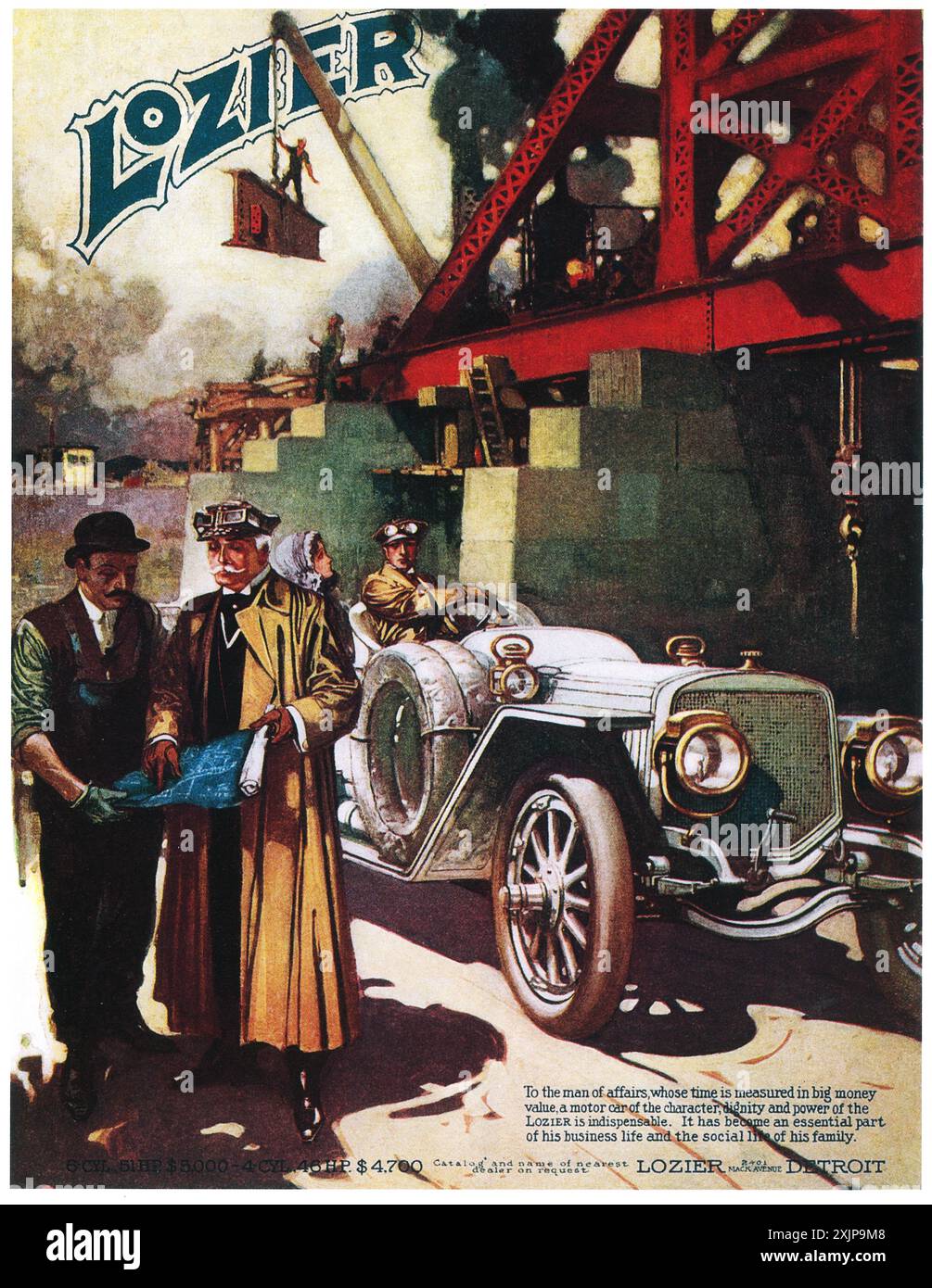 1912 Lozier Touring car ad Stock Photo - Alamy