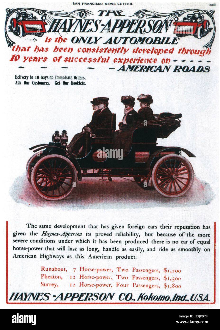 Automobile haynes apperson hi-res stock photography and images - Alamy