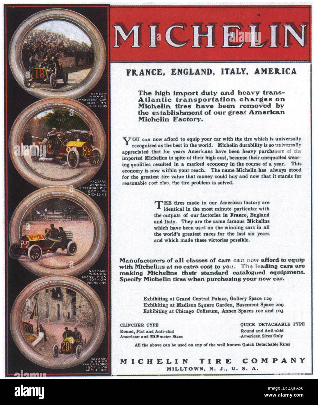 Advertising poster for michelin hi-res stock photography and images - Alamy