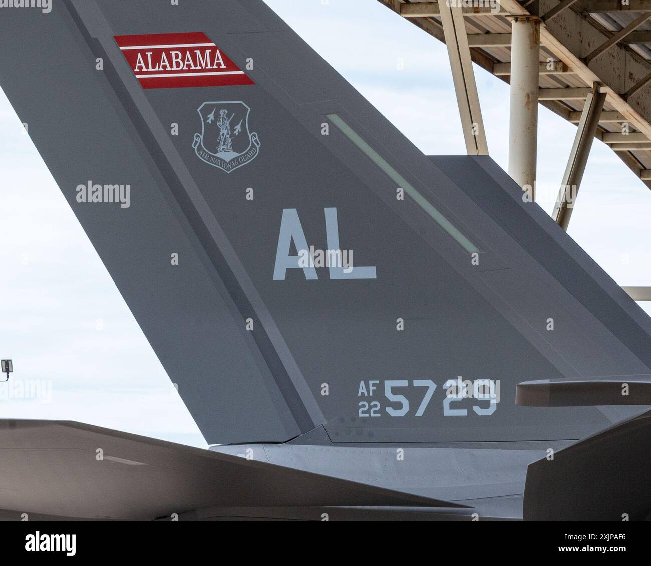 An F-35A Lightning II assigned to the 187th Fighter Wing showcases a ...