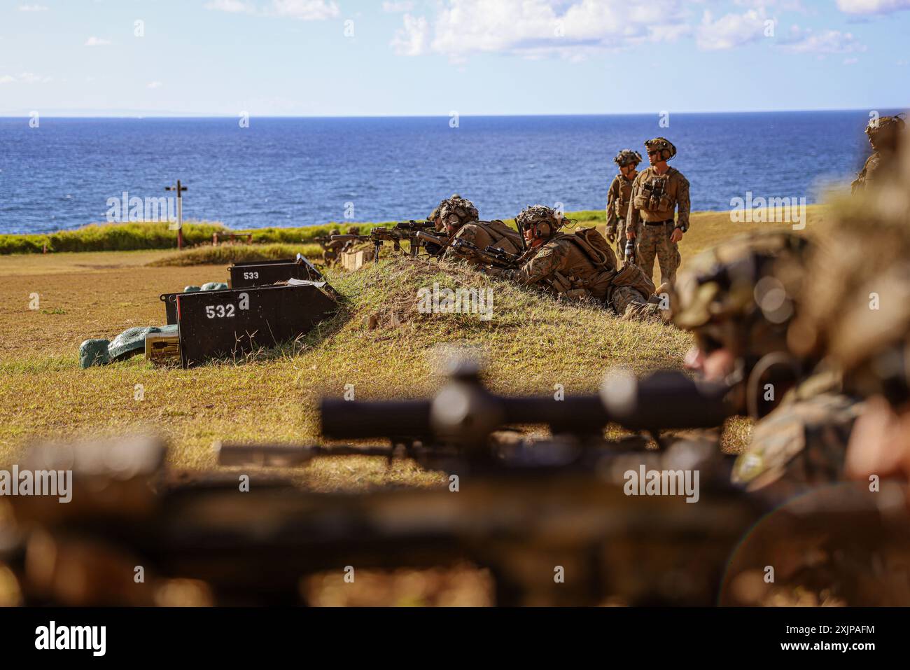 U.S. Marines assigned to Charlie Company, Battalion Landing Team 1/5 ...
