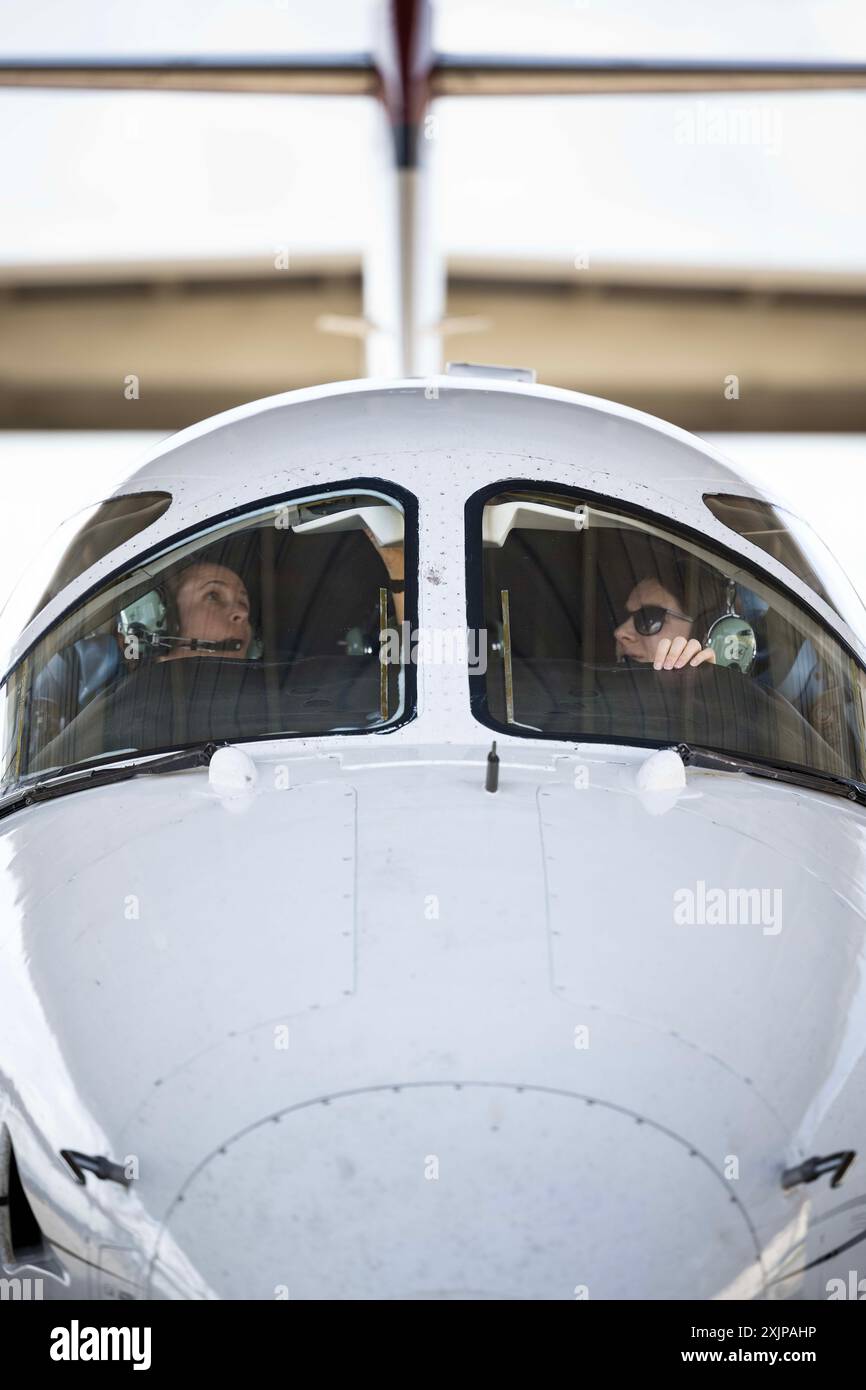 U.S. Air Force Lt. Col. Megan Pasierb (right), 39th Flying Training ...