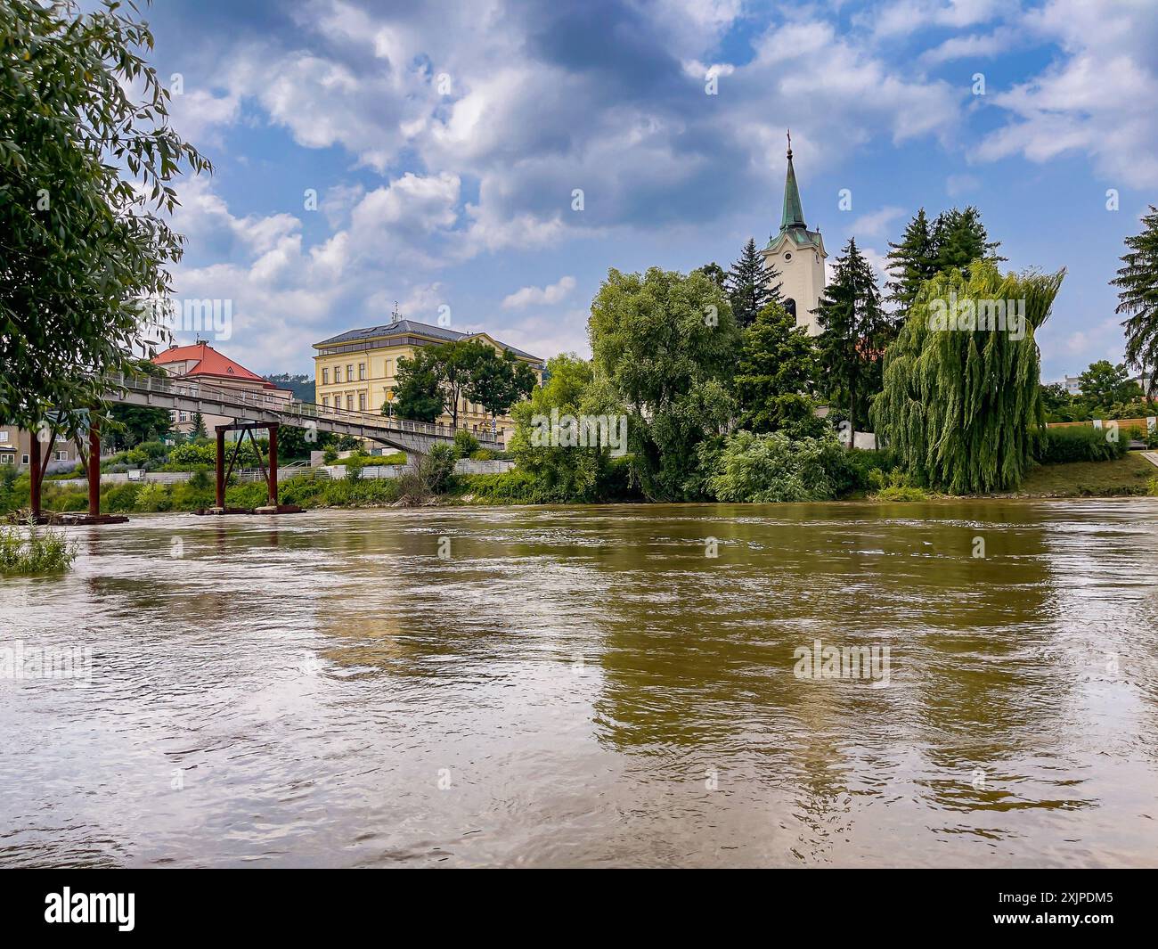 Panorama of Radotin village, part of Prague, Czech republic Stock Photo ...