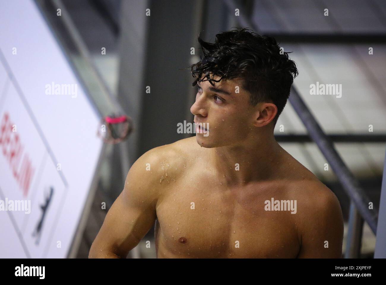 Berlin, Germany - March 24, 2024: Diver Tyler DOWNS of USA reacts after ...