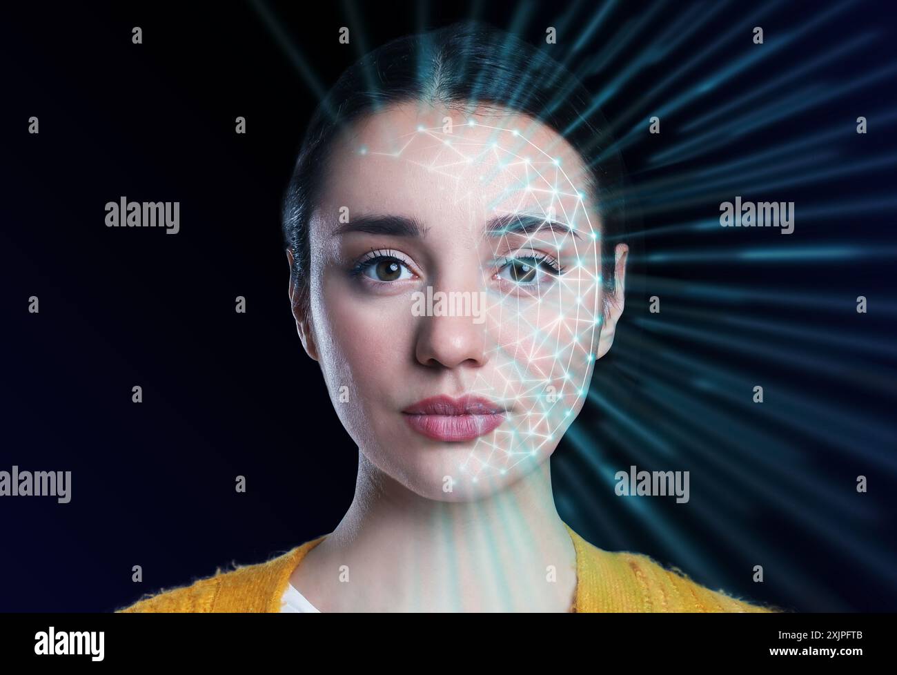 Face scanning screen hi-res stock photography and images - Alamy
