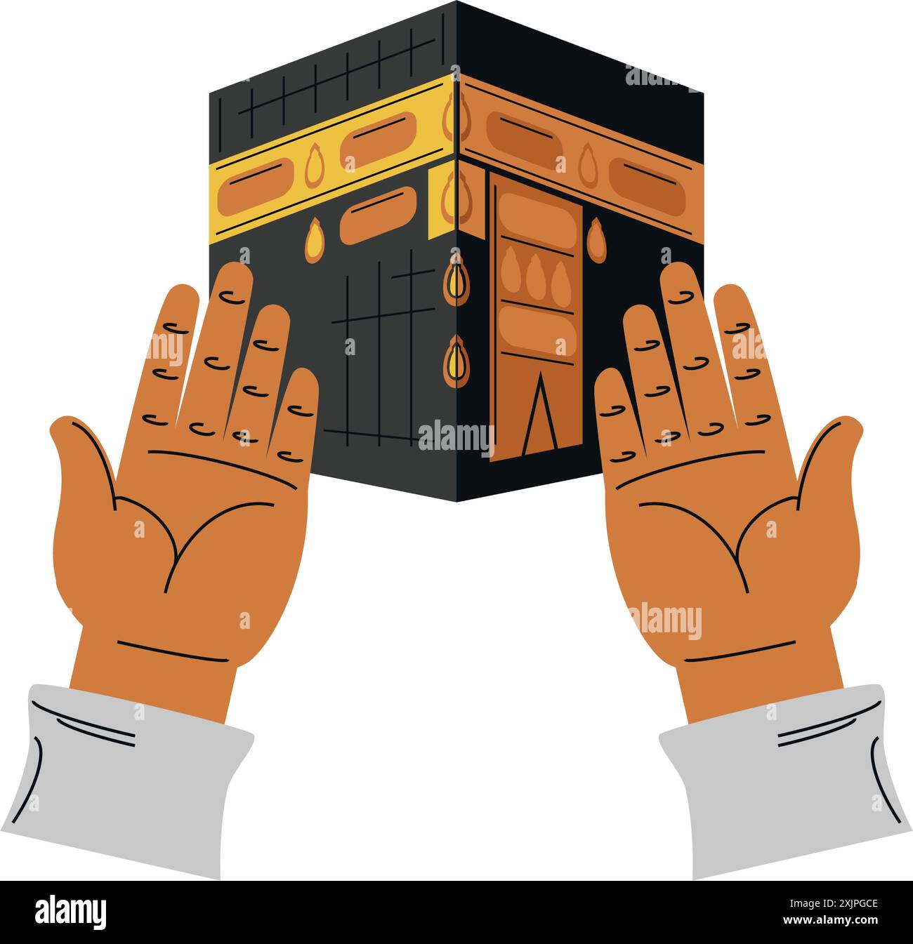 Praying mosque hands Cut Out Stock Images & Pictures - Alamy
