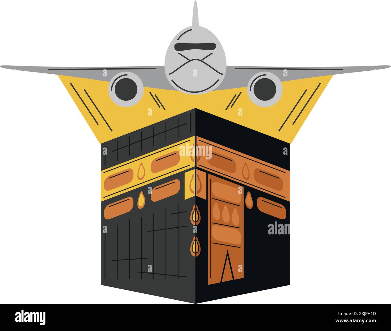 kaaba and airplane umrah travel islamic Stock Vector Image & Art - Alamy