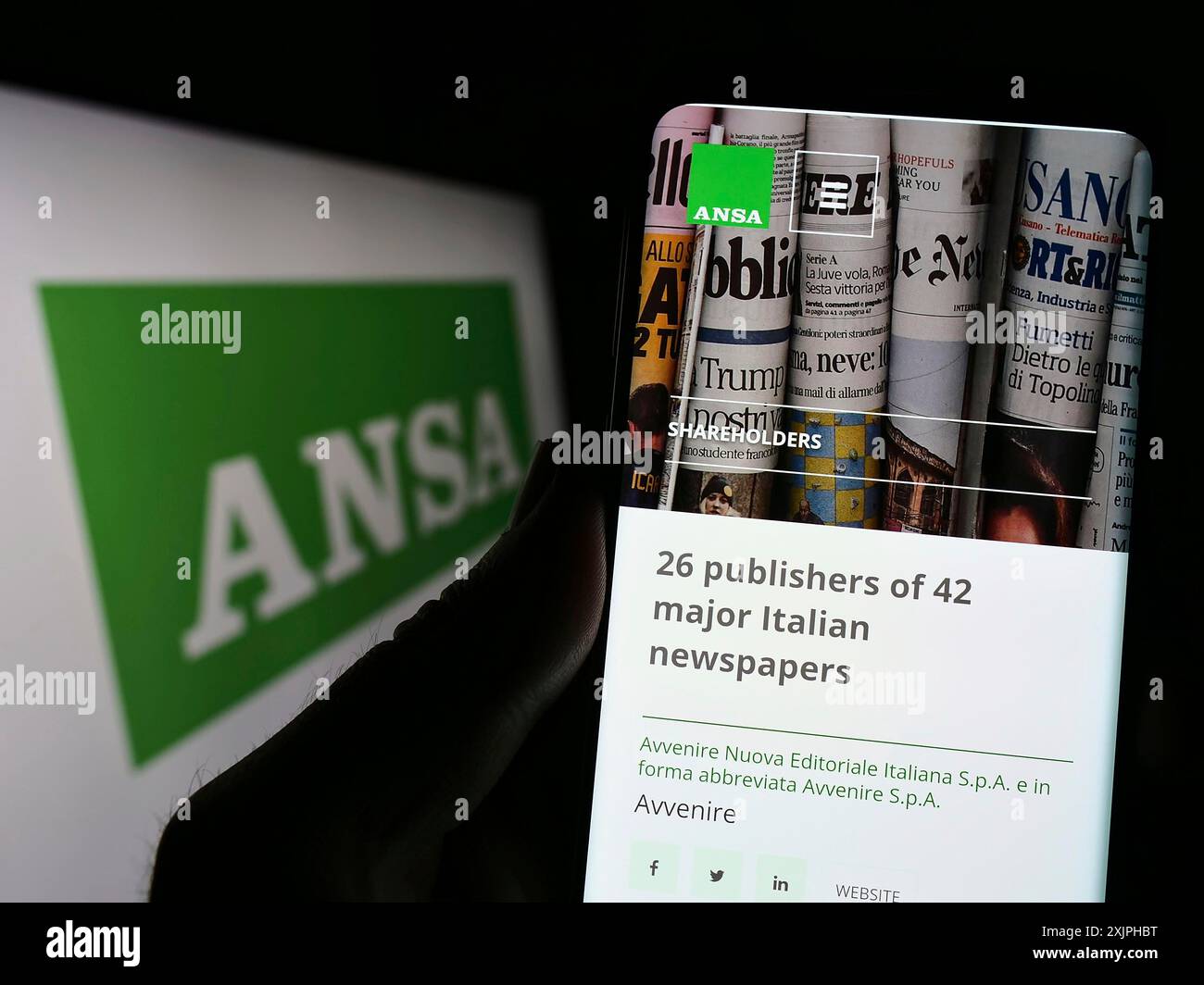 Ansa logo hi-res stock photography and images - Alamy