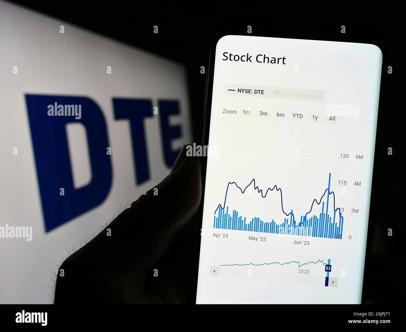 Stuttgart, Germany, 06-30-2023: Person holding cellphone with website ...