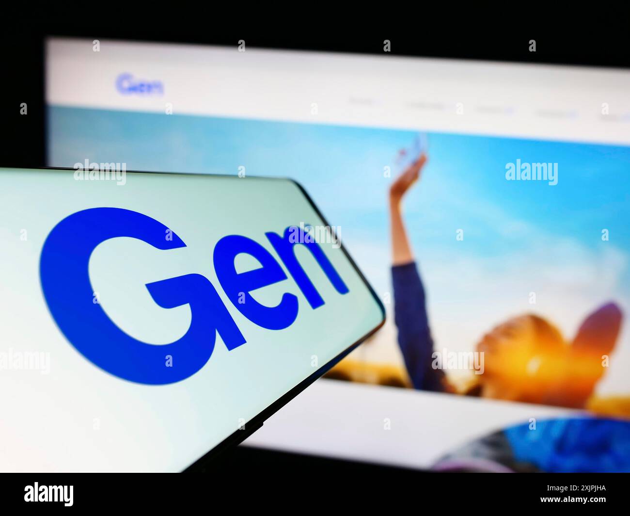Gen digital logo hi-res stock photography and images - Alamy