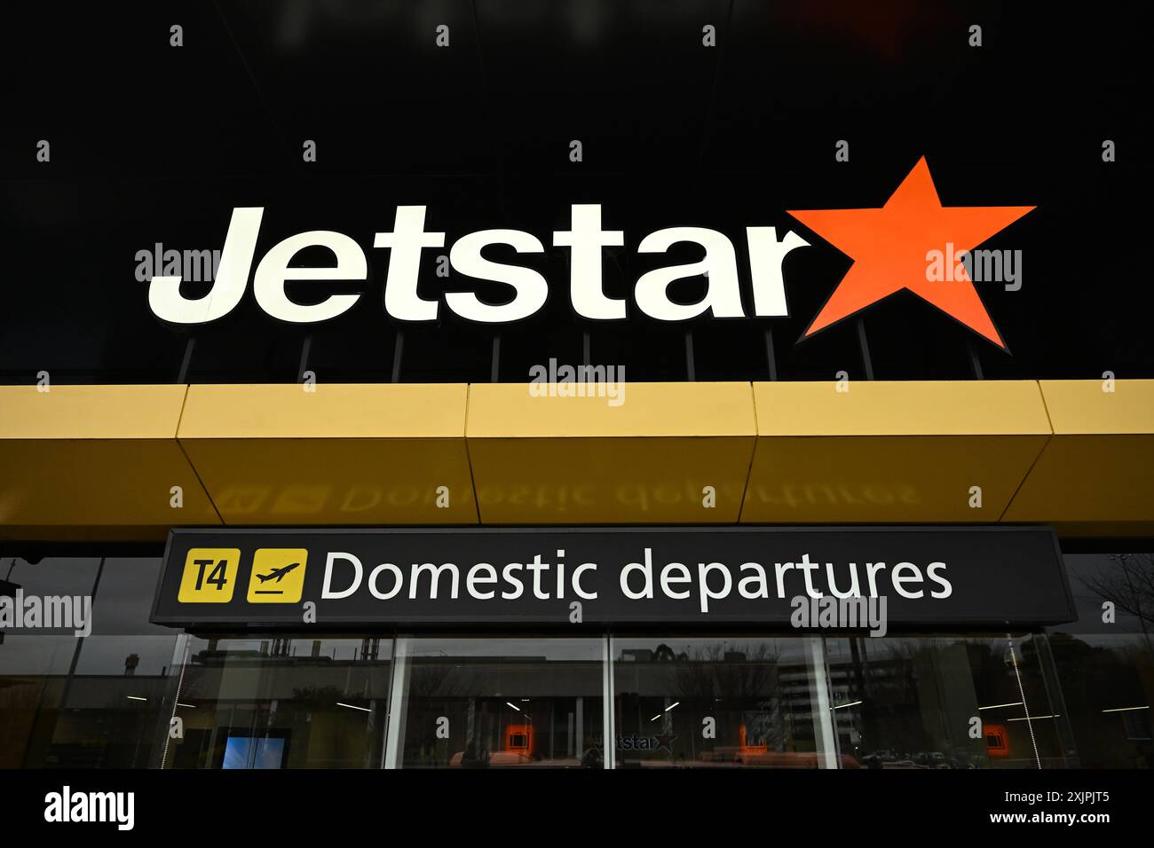 Melbourne, Australia. 20th July, 2024. Signage for Jetstar is seen at ...