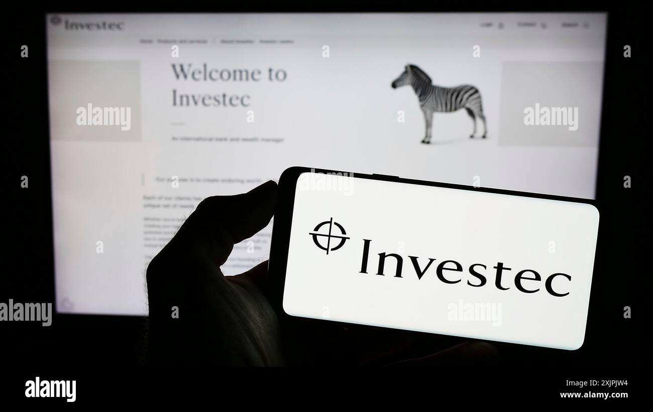 Stuttgart, Germany, 07-04-2023: Person holding mobile phone with logo ...