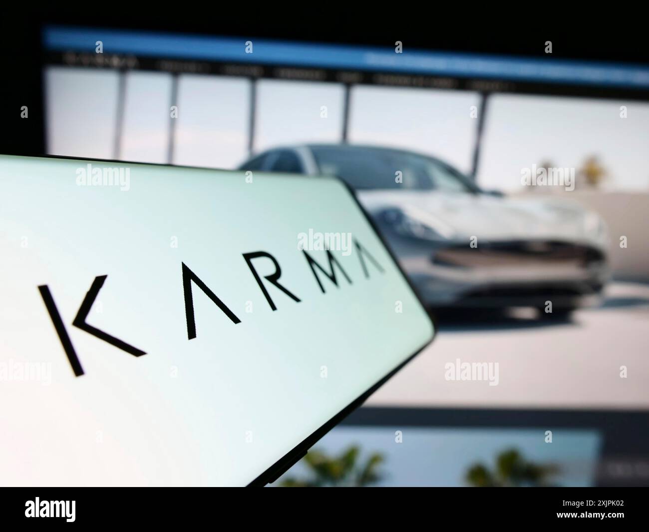 Karma automotive logo hi-res stock photography and images - Alamy