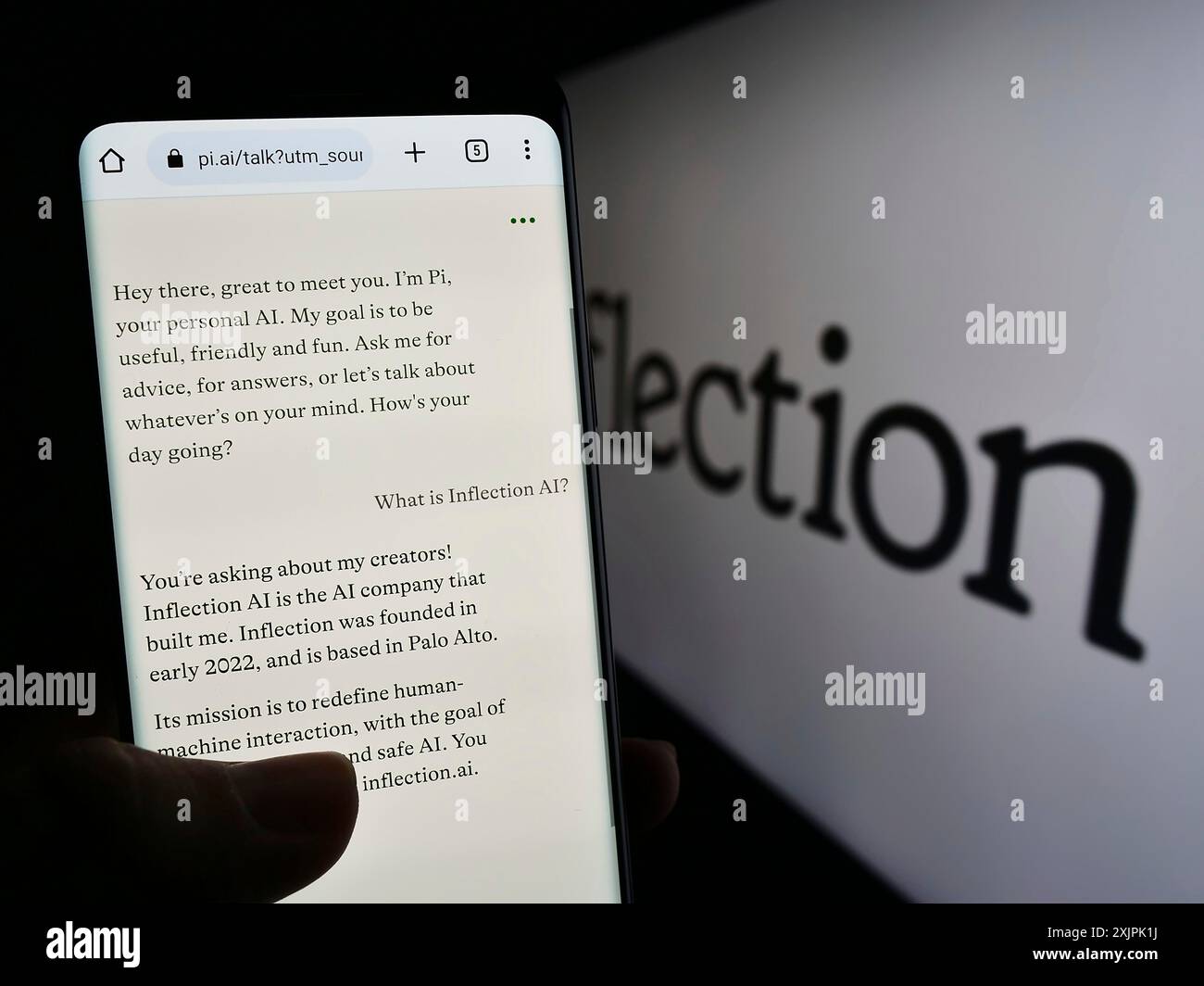 Inflection ai logo hi-res stock photography and images - Alamy