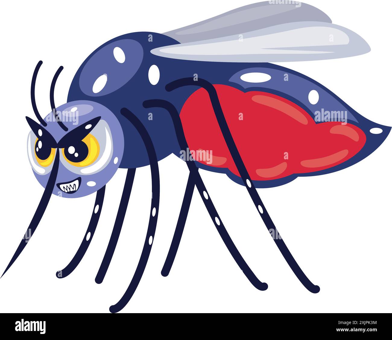 mosquito insect angry cartoon Stock Vector Image & Art - Alamy