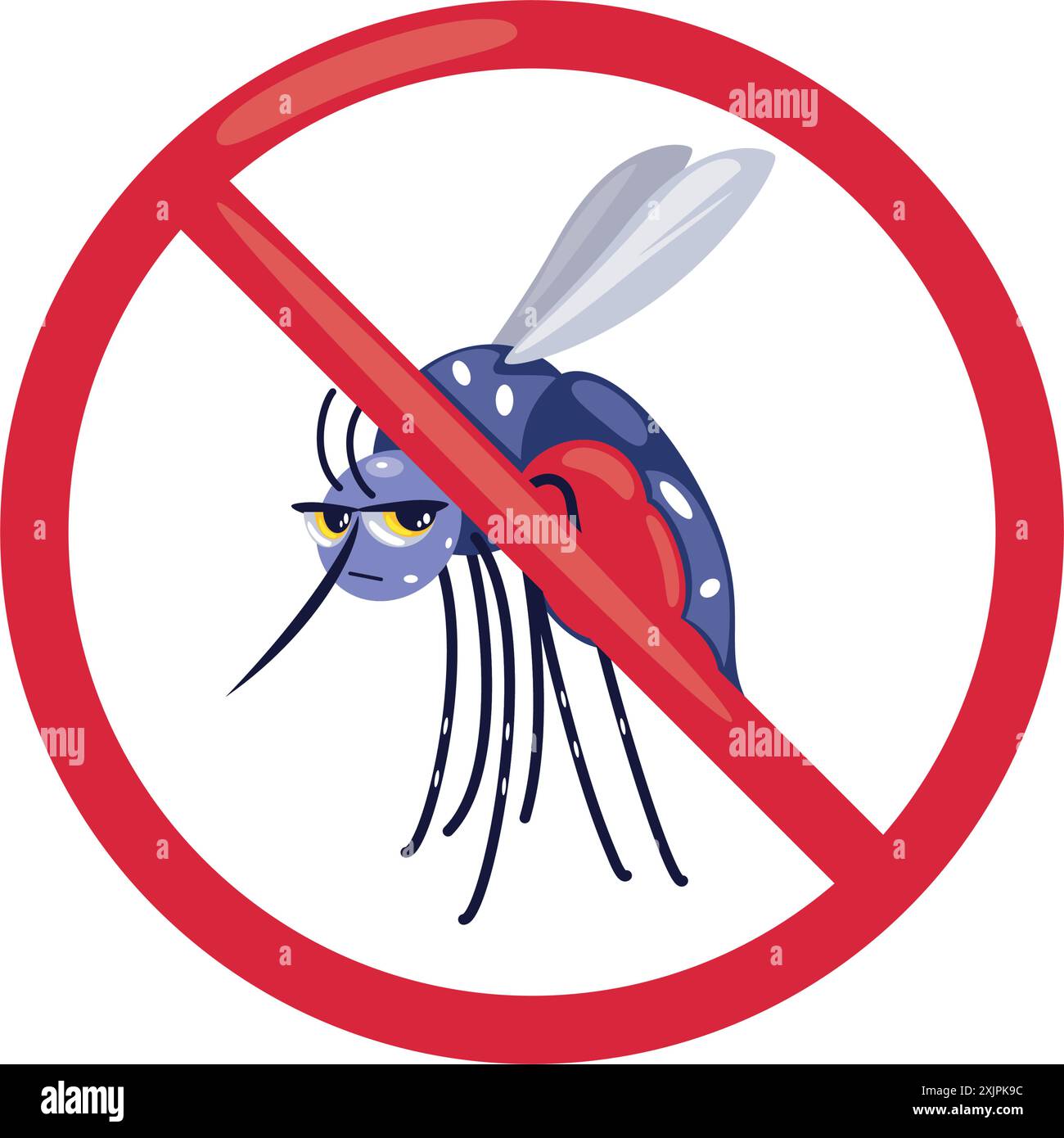 insect danger and warning symbol with aedes mosquito Stock Vector Image ...
