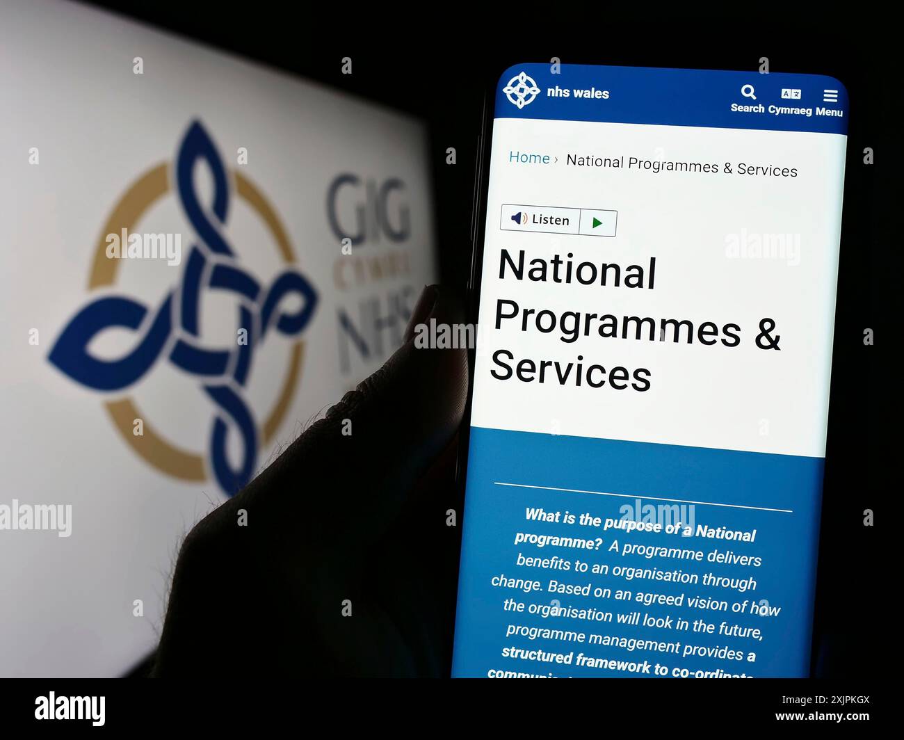 Nhs wales logo hi-res stock photography and images - Alamy