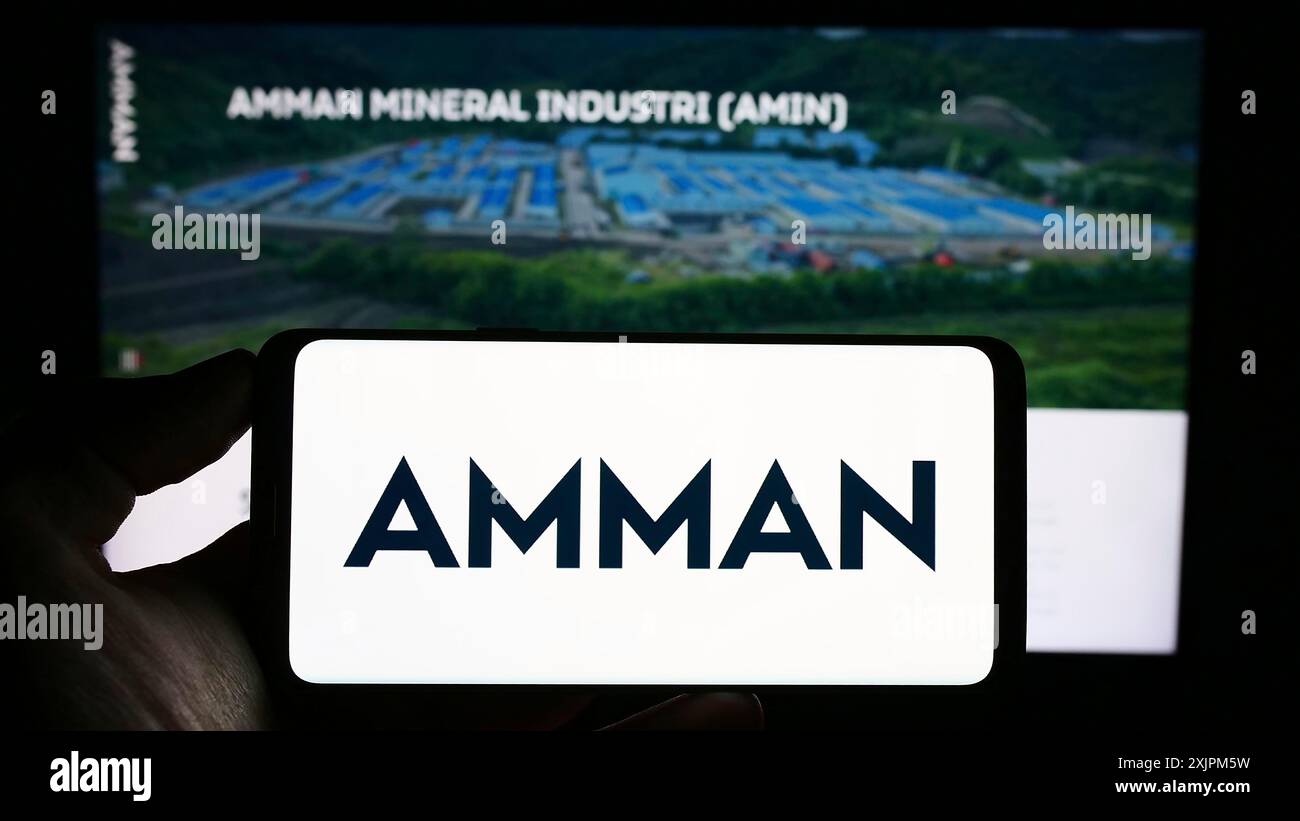 Stuttgart, Germany, 07-24-2023: Person holding cellphone with logo of ...