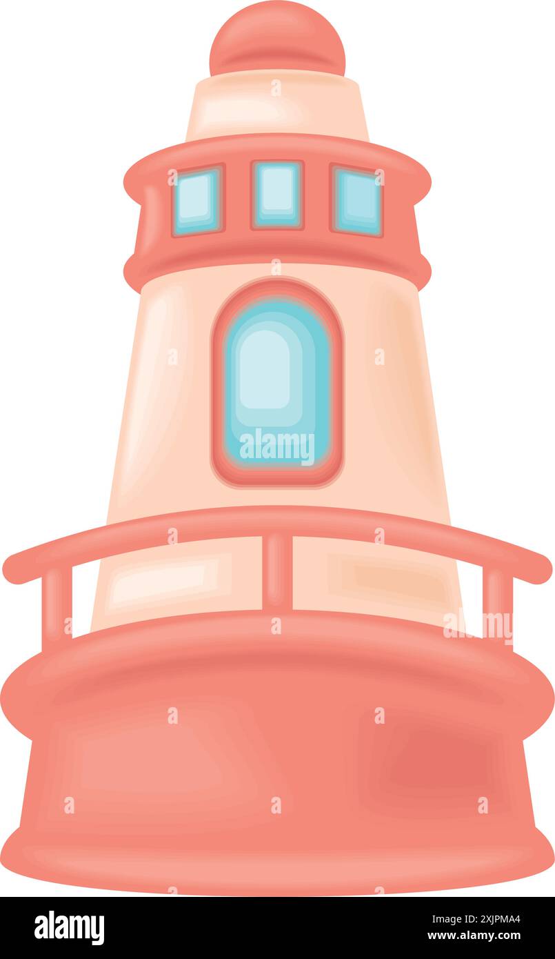 lighthouse tower marine cartoon Stock Vector Image & Art - Alamy