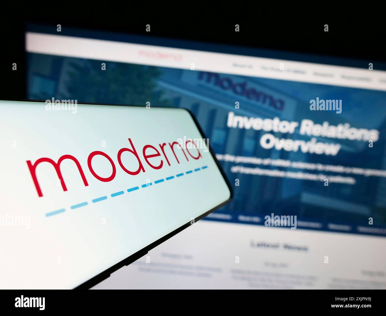 Logo moderna pharmaceutical company hi-res stock photography and images ...