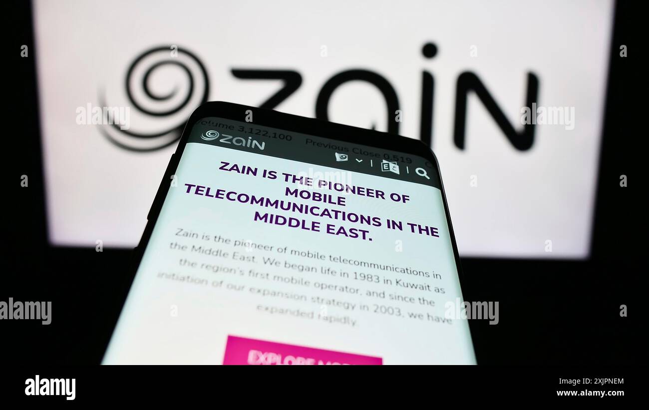 Zain logo hi-res stock photography and images - Alamy