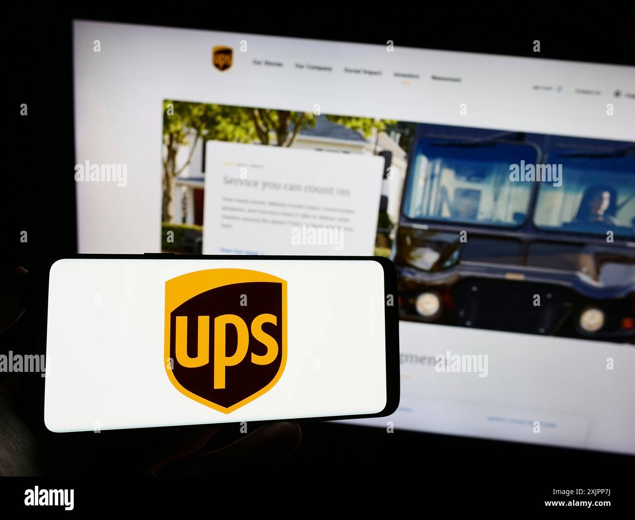 Ups business logo hi-res stock photography and images - Alamy