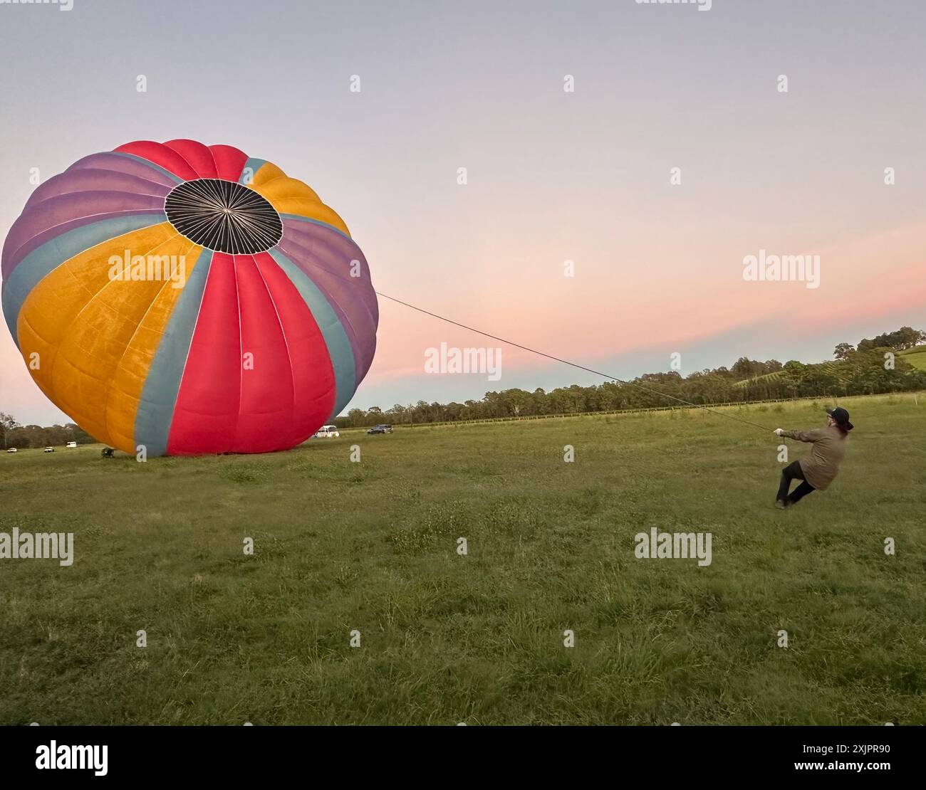 Hot air balloon the hunter valley hi-res stock photography and images ...