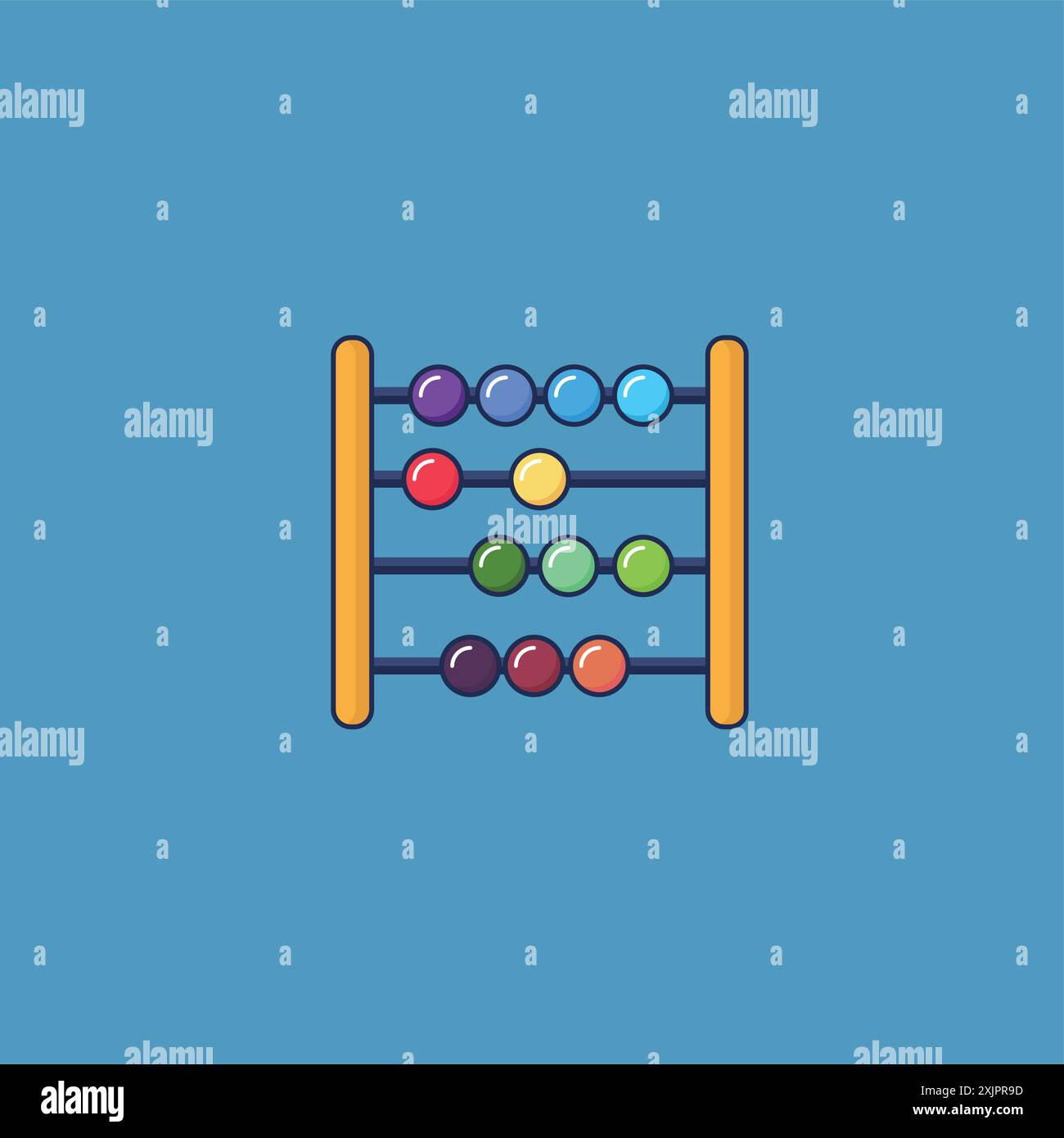 Red yellow green blue abacus Stock Vector Images - Alamy