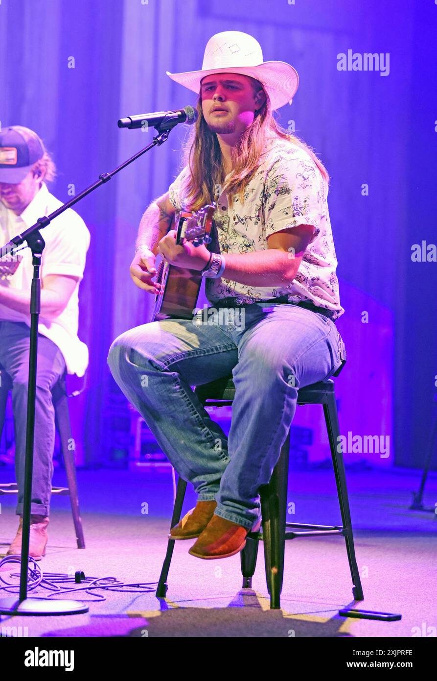 Ga. 19th July, 2024. Colin Stough on stage for Colin Stough & The Lacs ...