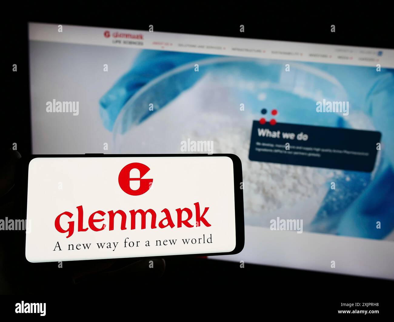 Stuttgart, Germany, 08-25-2023: Person holding smartphone with logo of ...