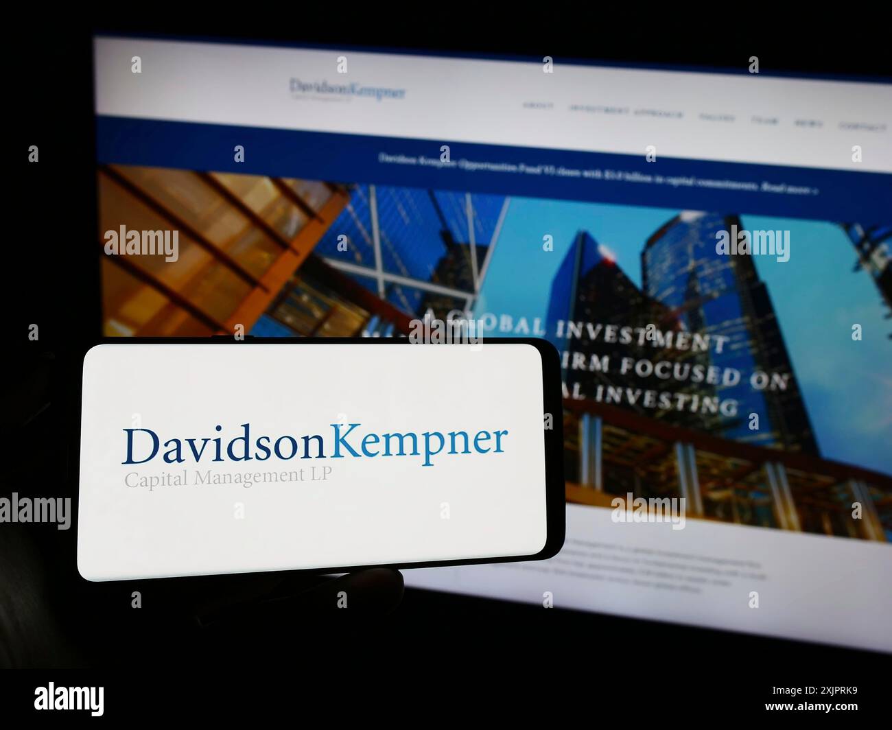 Davidson kempner logo hi-res stock photography and images - Alamy