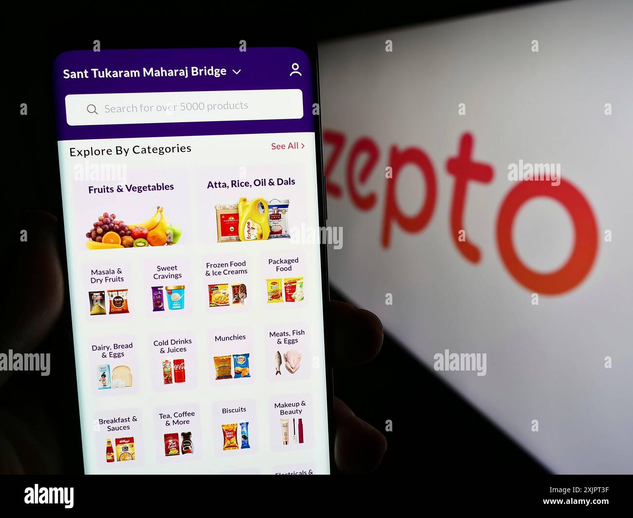 Stuttgart, Germany, 09-02-2023: Person holding smartphone with web page ...