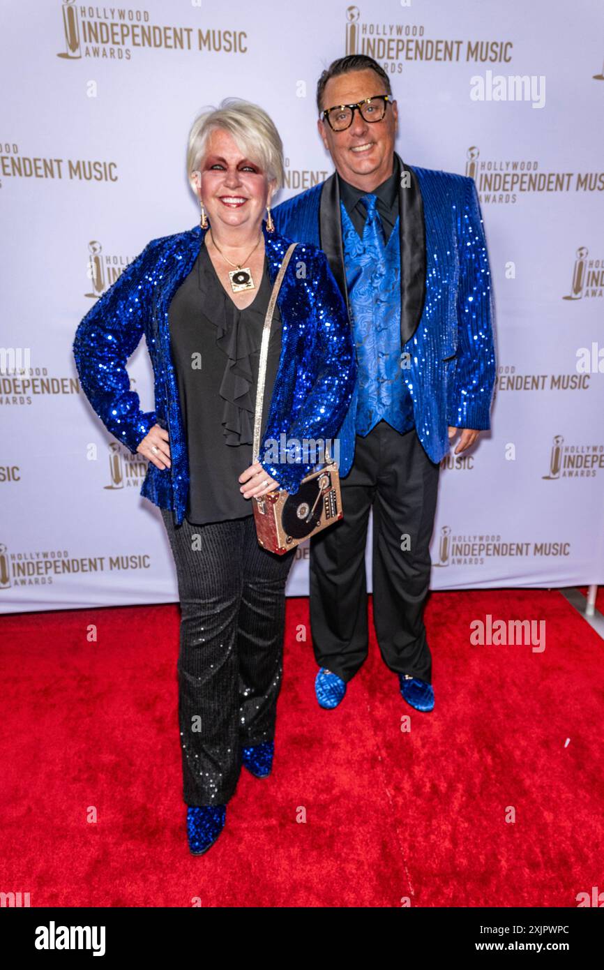 Los Angeles, USA. 18th July, 2024. Musicians Renee and Warren Cobb ...