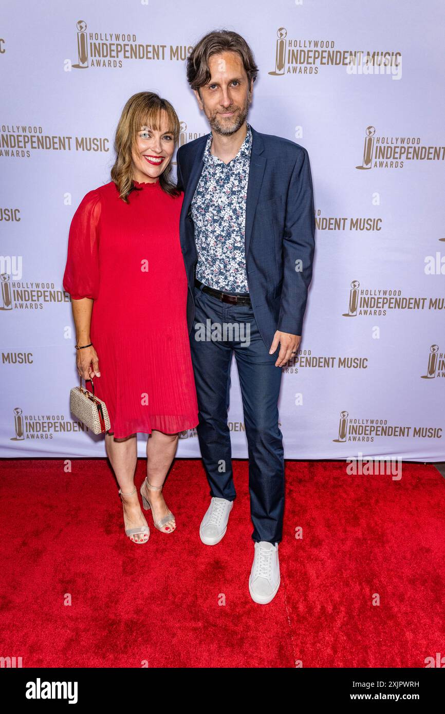 Los Angeles, USA. 18th July, 2024. Composer David Bertok with Kara ...