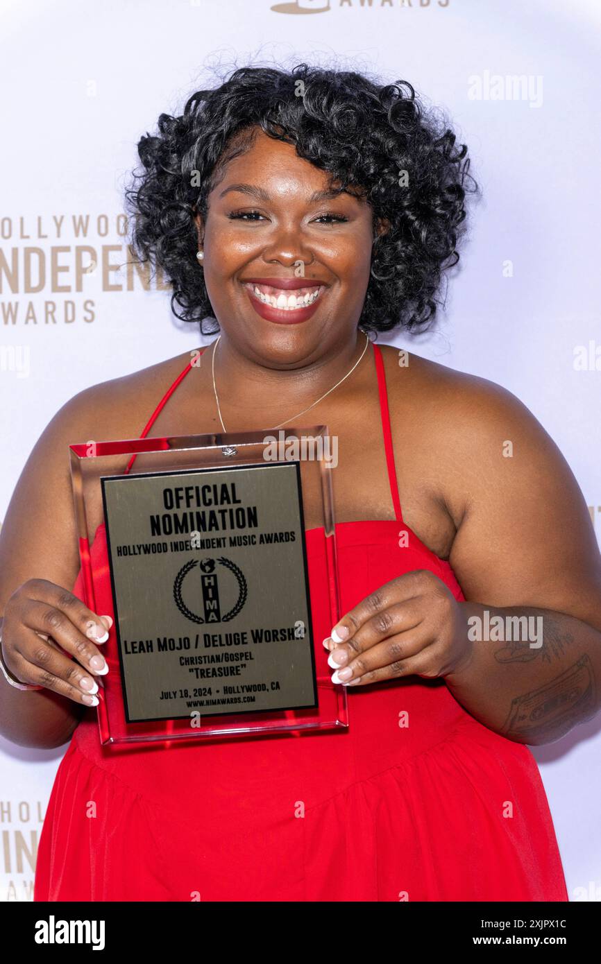 Los Angeles, USA. 18th July, 2024. Singer Leah Mojo attends 2024 ...