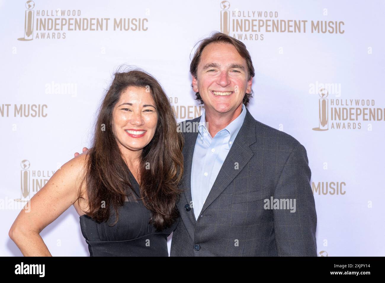 Los Angeles, USA. 18th July, 2024. Composer David Fogel and Tanya ...