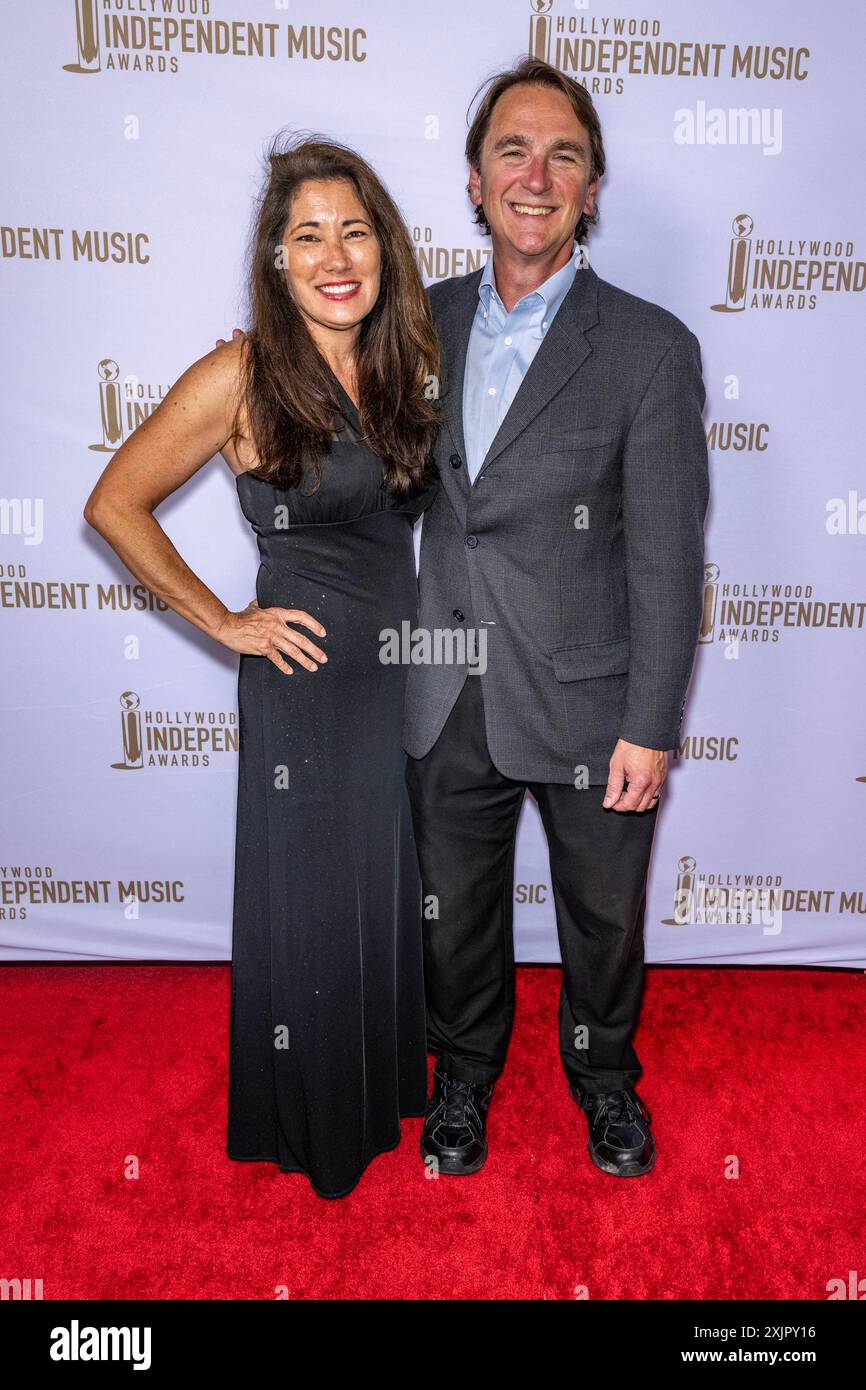 Los Angeles, USA. 18th July, 2024. Composer David Fogel and Tanya ...