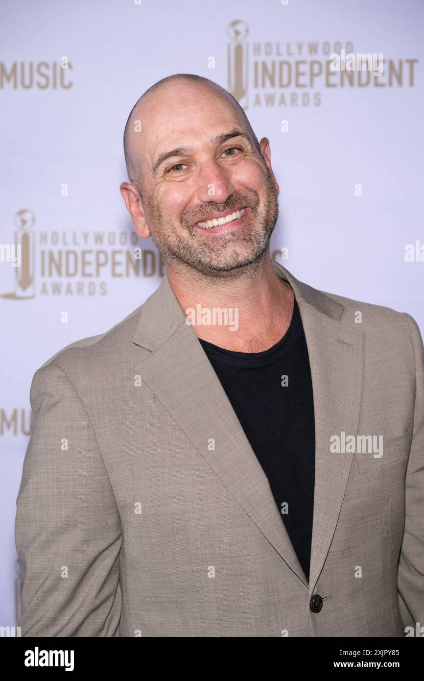 Los Angeles, USA. 18th July, 2024. Owner of Ghost Rocket Music Luke ...