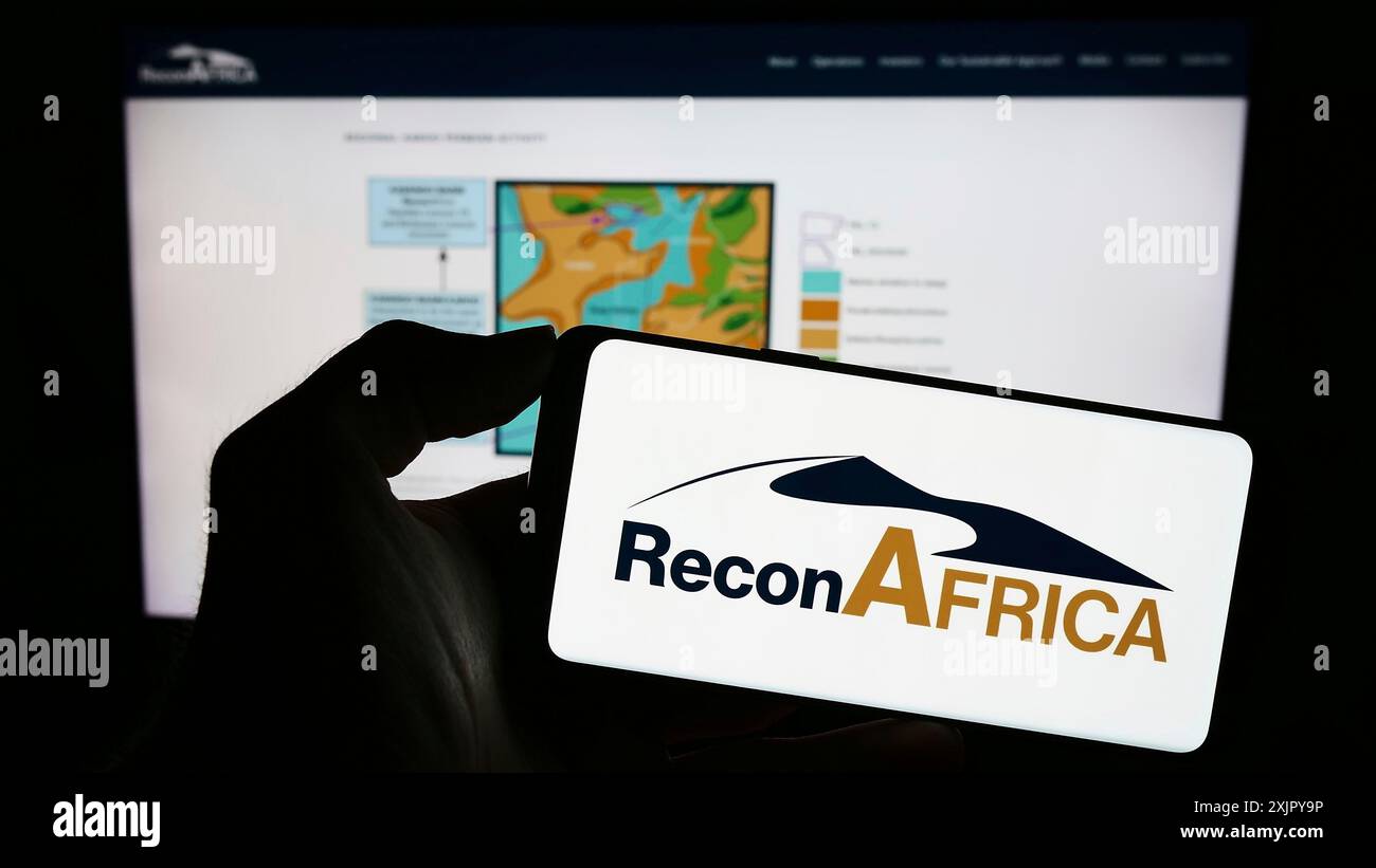 Stuttgart, Germany, 10-28-2023: Person holding cellphone with logo of ...