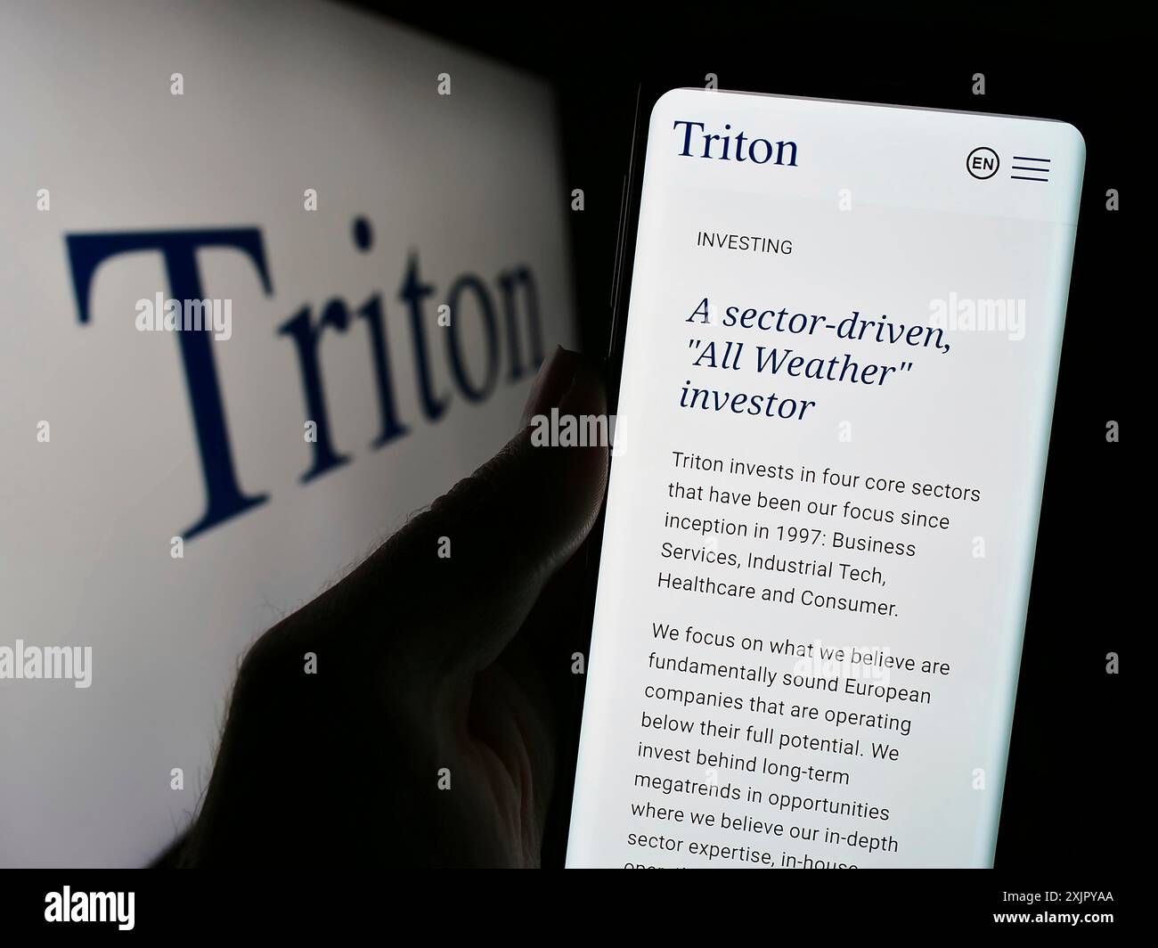 Triton partners logo hi-res stock photography and images - Alamy