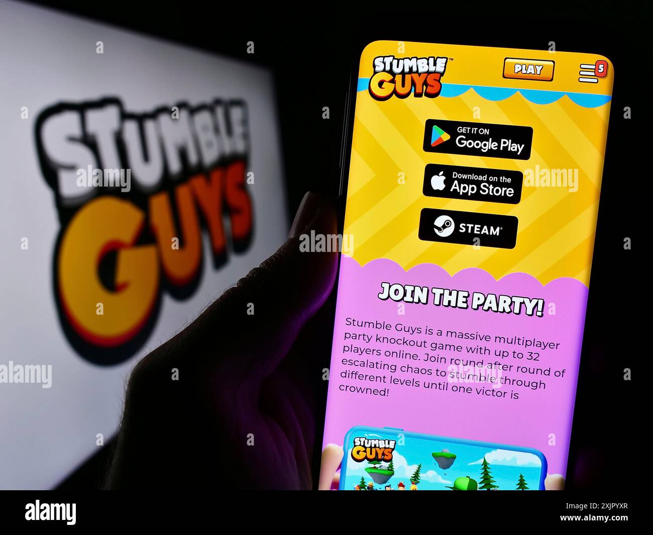 Stumble guys logo hi-res stock photography and images - Alamy