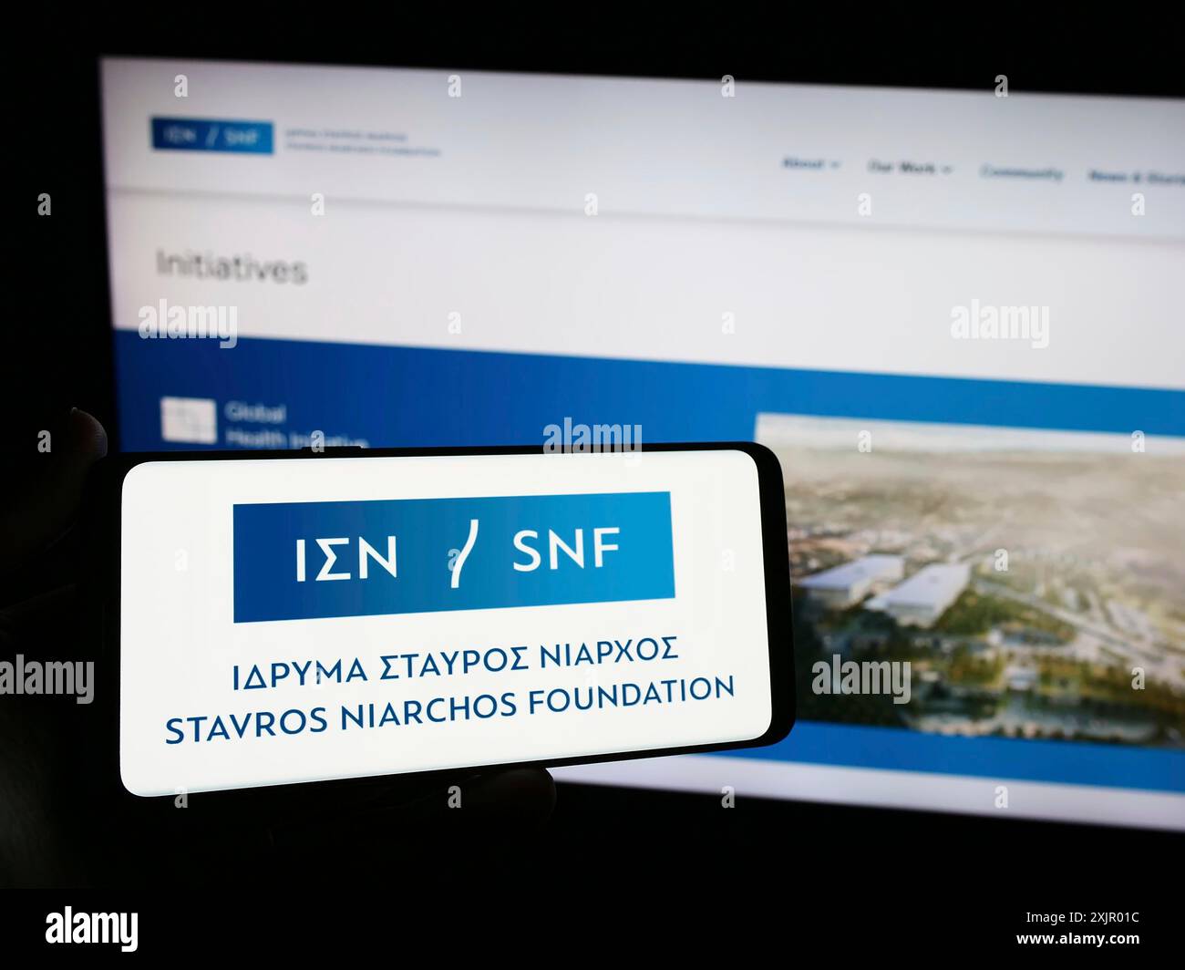 Stavros niarchos foundation logo hi-res stock photography and images - Alamy