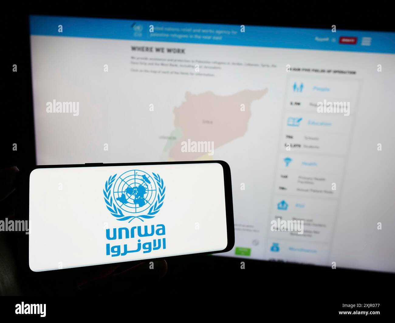 Unrwa Logo Unrwa Logo Hi Res Stock Photography And Images Alamy