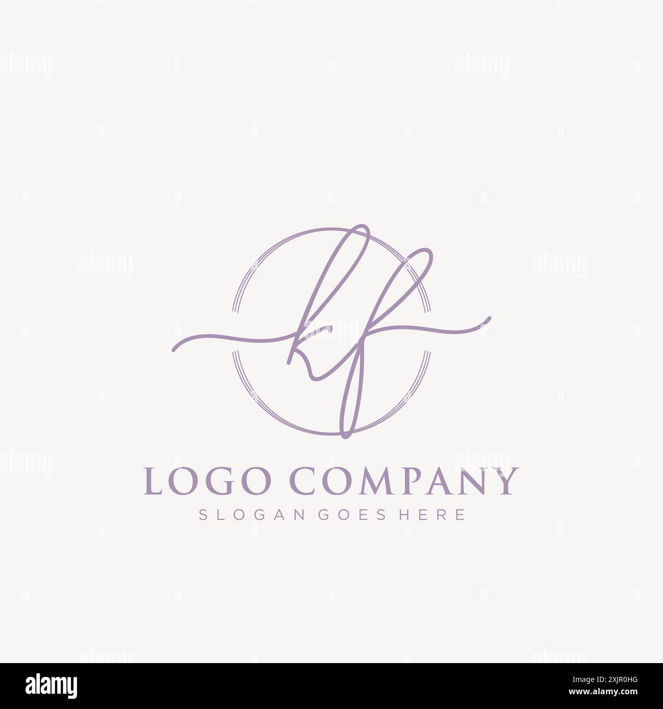 Kf circle logo hi-res stock photography and images - Alamy