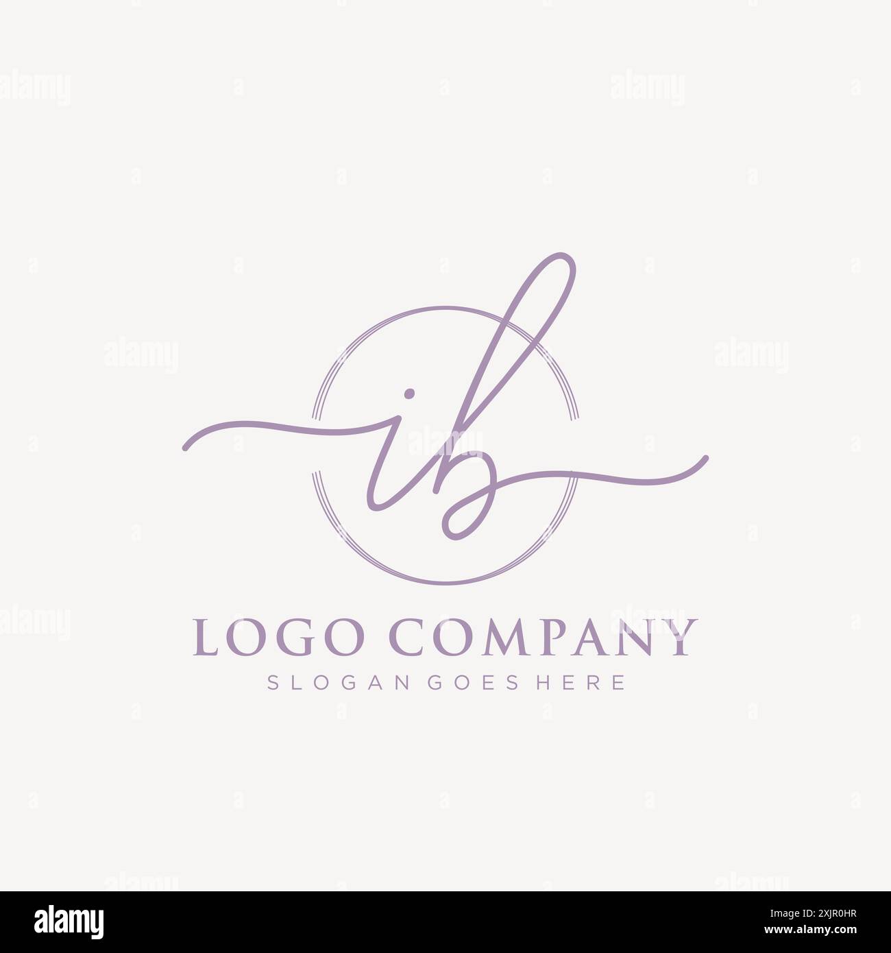 Initial ib logo Stock Vector Images - Alamy