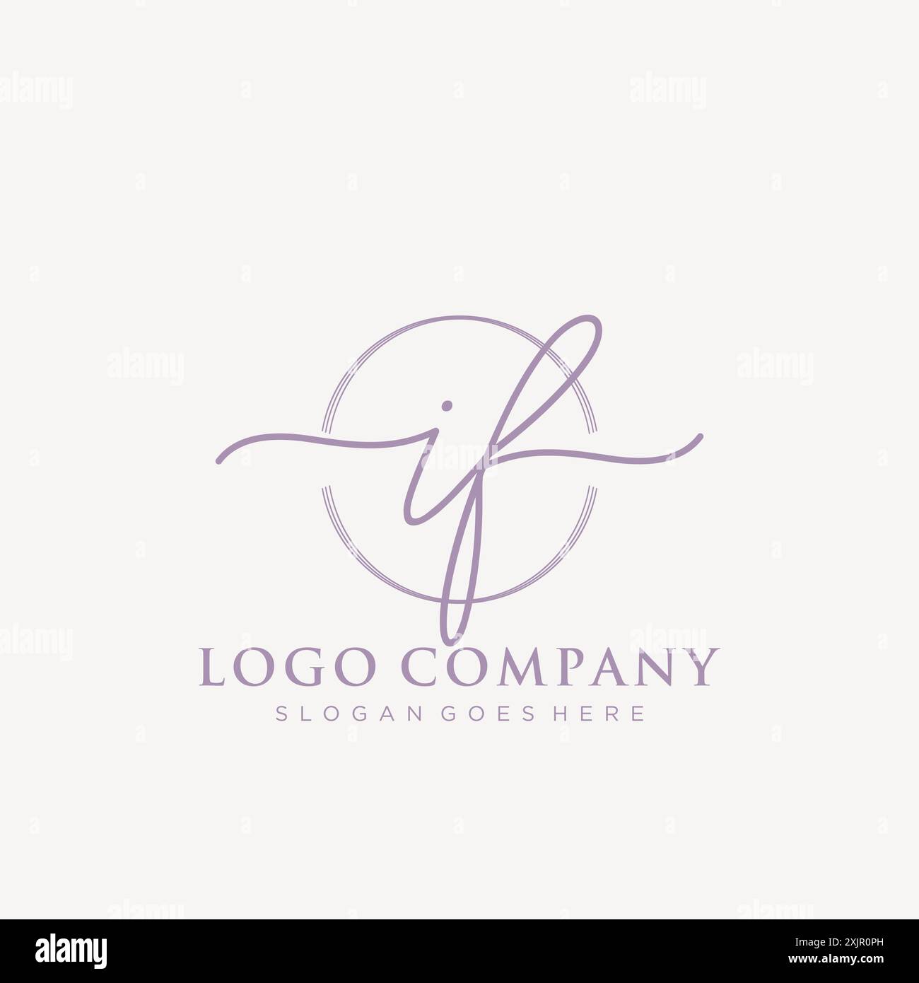 Signature font gold circle logo hi-res stock photography and images - Alamy