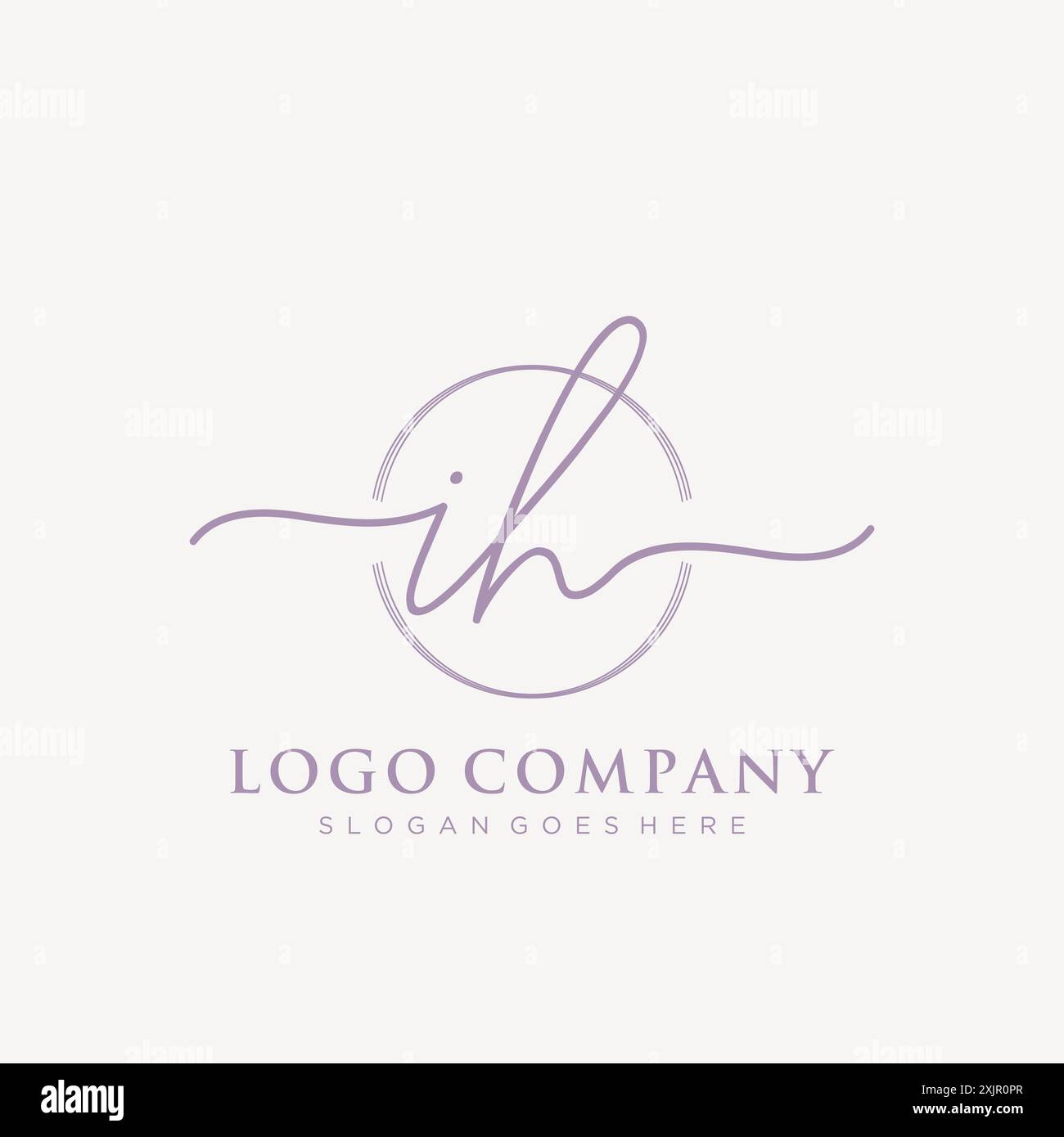 Initial ih vector vectors hi-res stock photography and images - Alamy