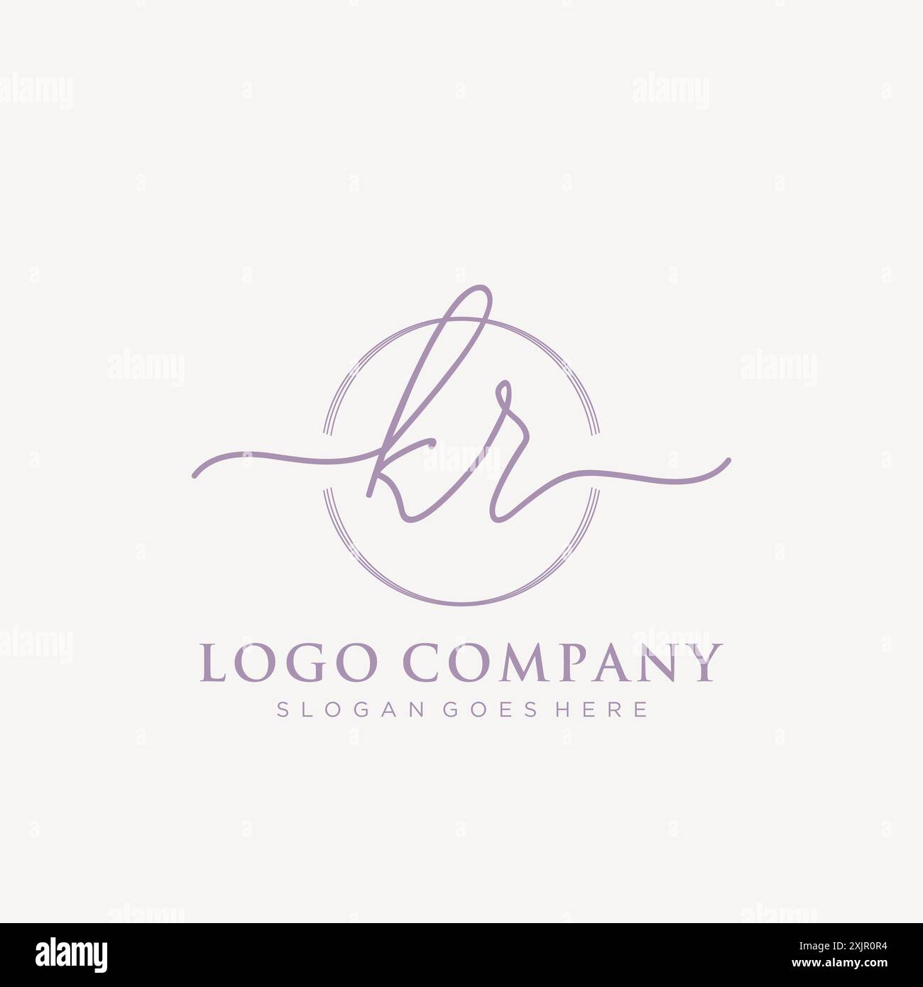 Kr circle logo hi-res stock photography and images - Alamy