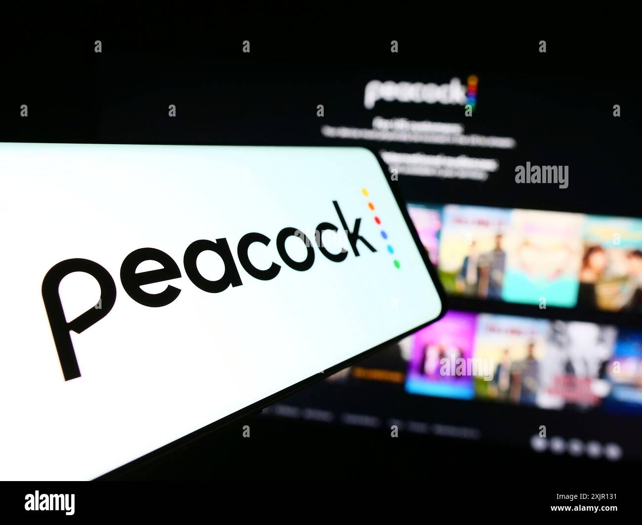 Peacock video streaming logo hi-res stock photography and images - Alamy